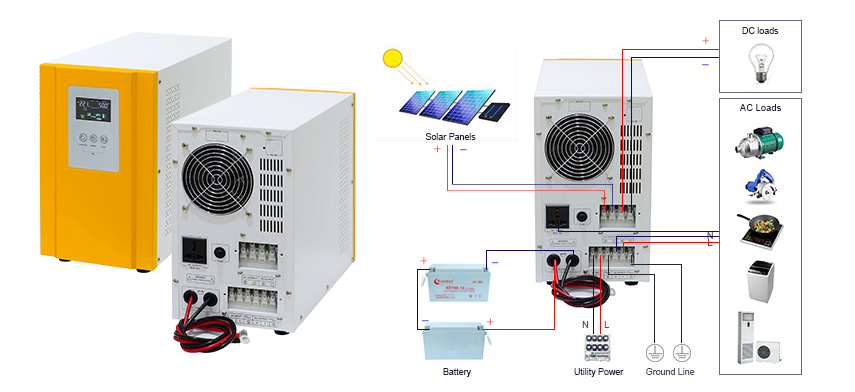 24V/240 Volt Solar Hybrid Inverter Pure Sine Wave Inverter